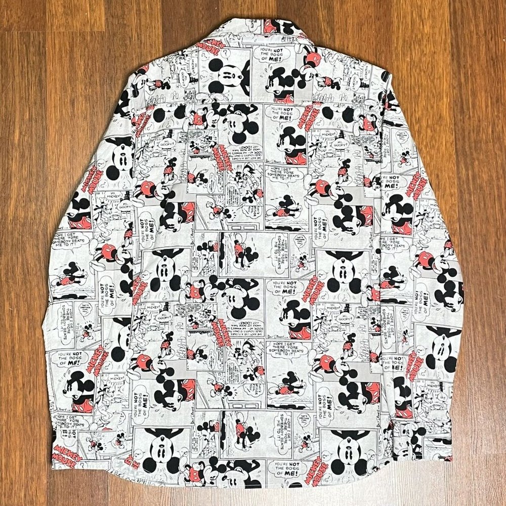 Vintage Mickey Mouse Comic Strip All Over Print Shirt - Gem